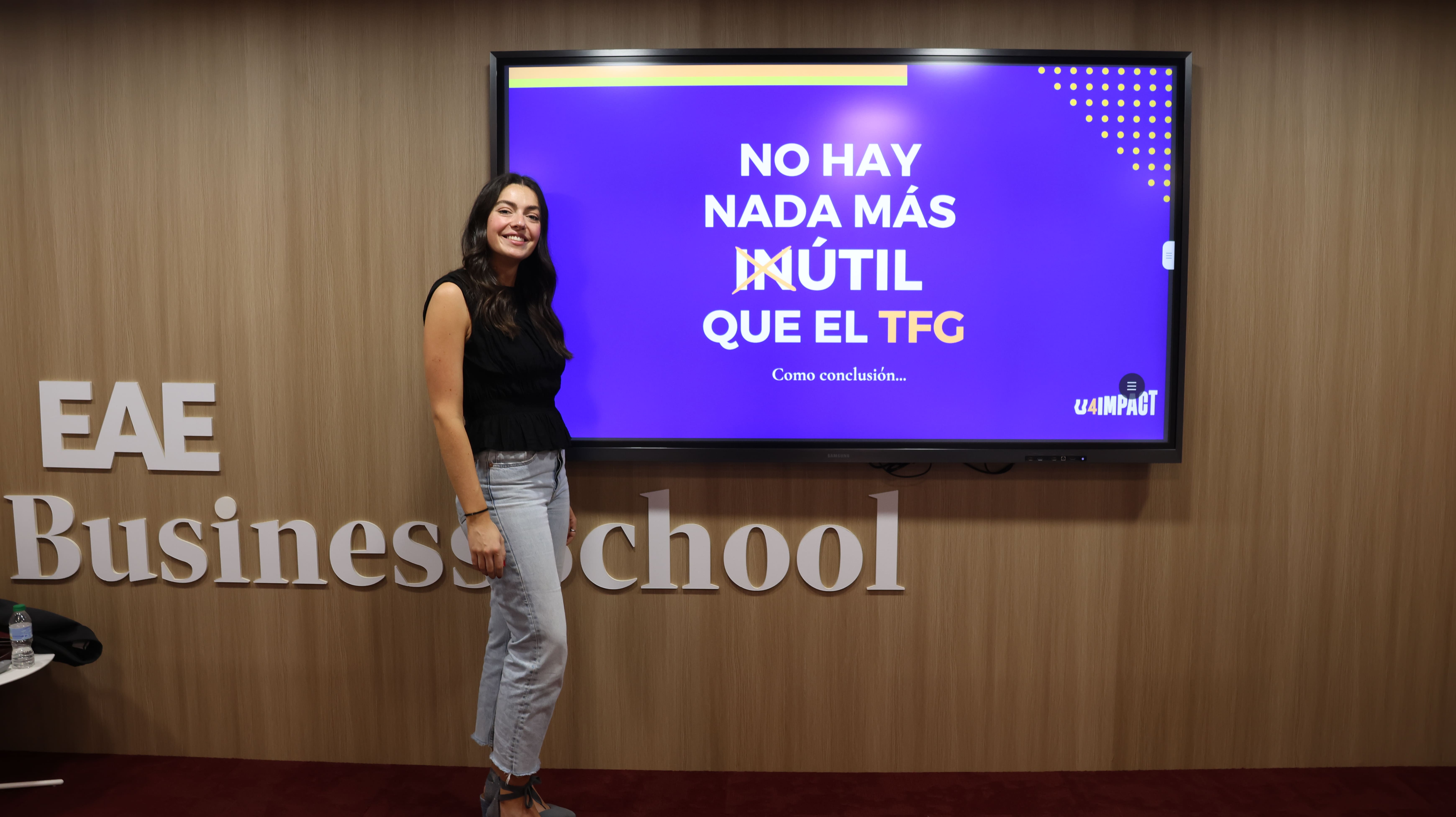 U4Impact presenta a los alumnos de EAE Madrid su innovador formato de TFM | EAE Madrid